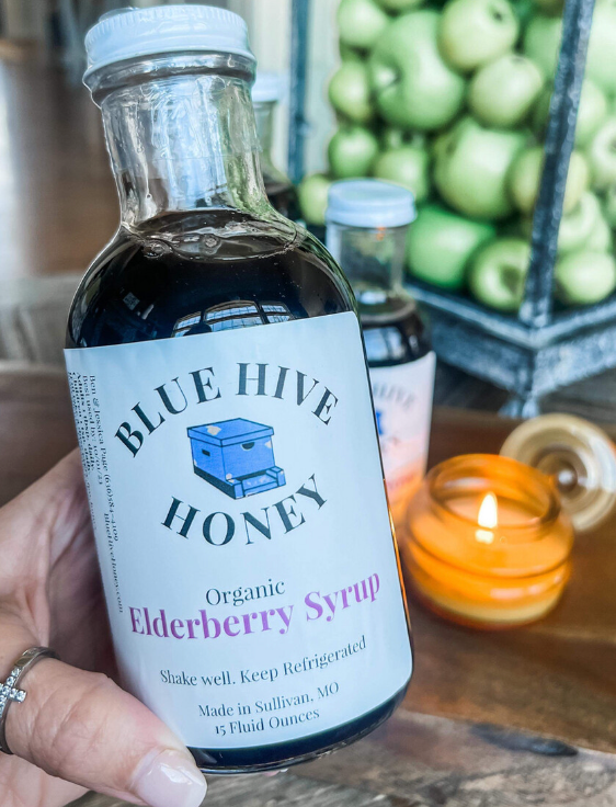 Blue Hive Honey Organic Elderberry Syrup 15oz – Smoke Ring BBQ Supply ...